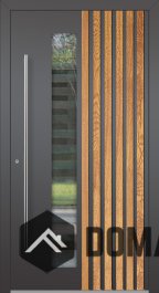 LIM RAIL4 - entrédörr i aluminium med vertikala lameller av ...